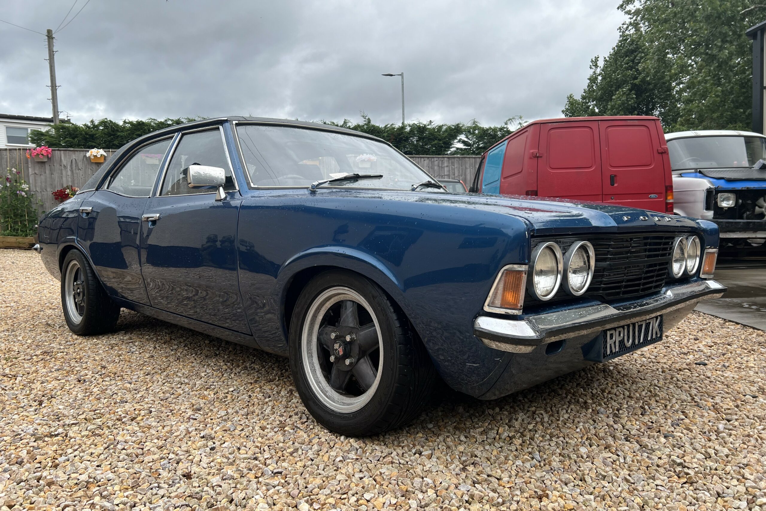 Blue Cortina Car