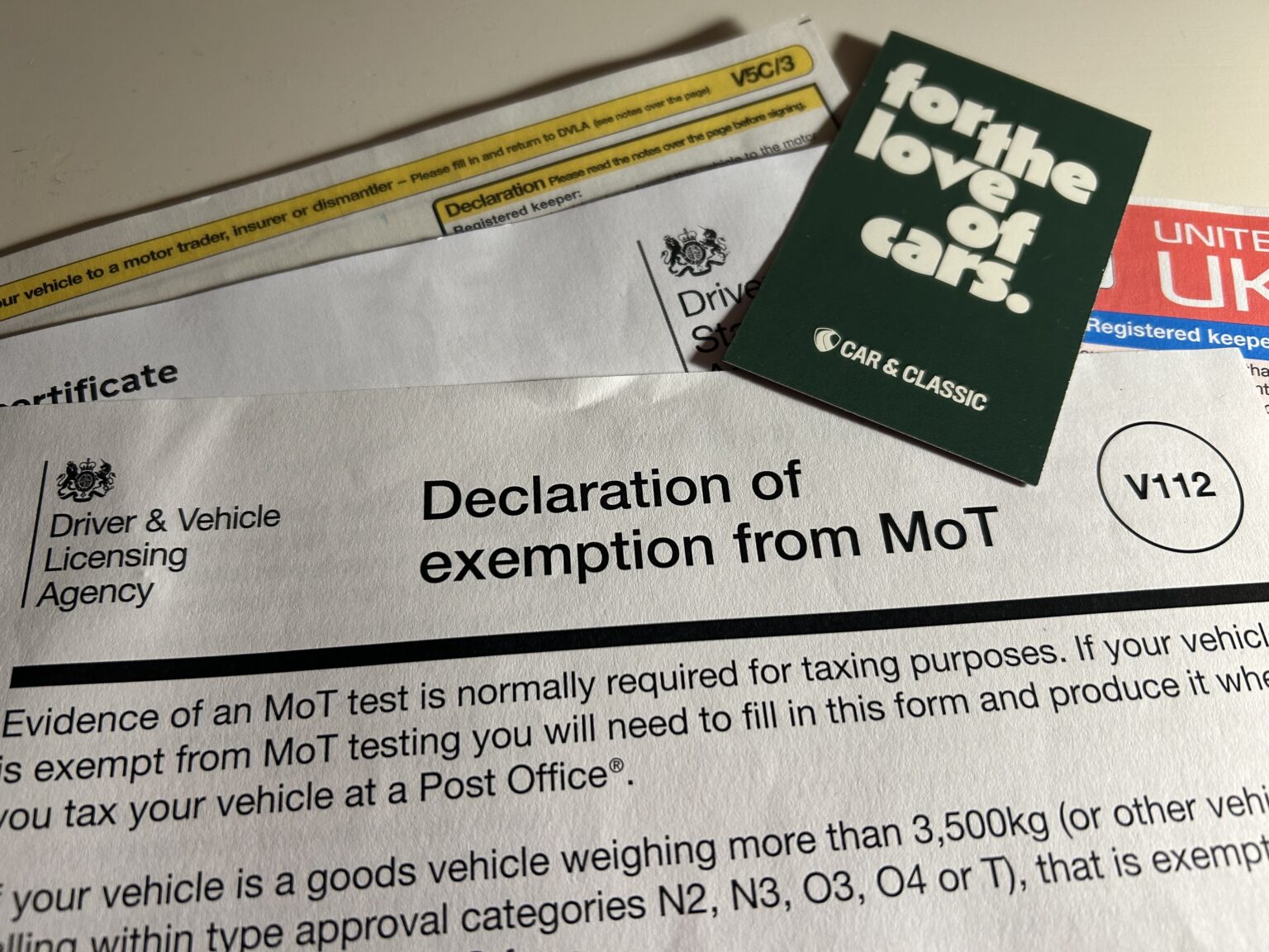 Classic Vehicle MOT and Road Tax (VED) Guide – UK 2025 | Car & Classic ...